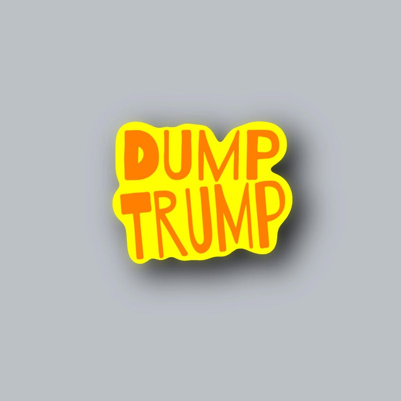 Dump Trump Bumper Sticker - Etsy