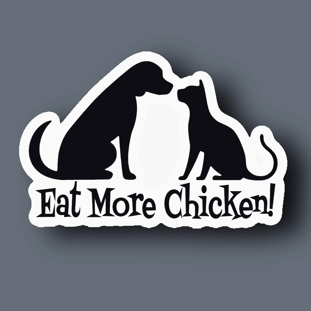 Eat More Chicken Bumper Sticker - Etsy