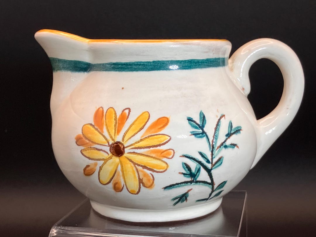 Vintage Stangl Pottery “garden Flower” Creamer Pitcher - Etsy