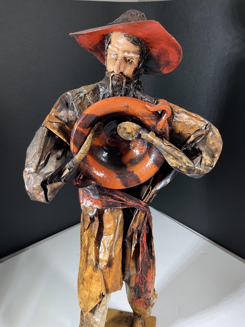 Mexican Folk Art Paper Mache Figurines - Etsy