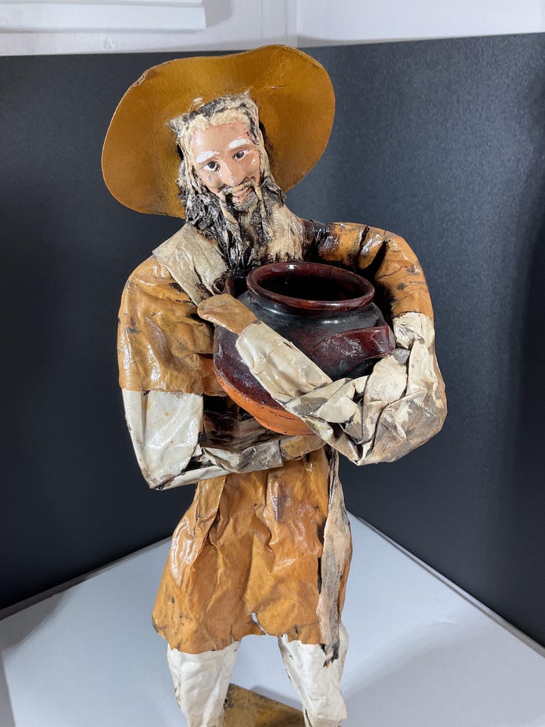 Mexican Folk Art Paper Mache Figurines - Etsy