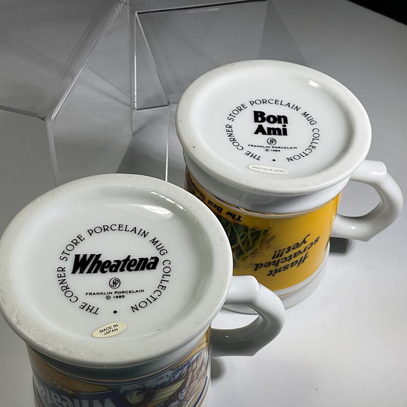 Mugs-corner Store Mug Collections Vintage Pair - Etsy