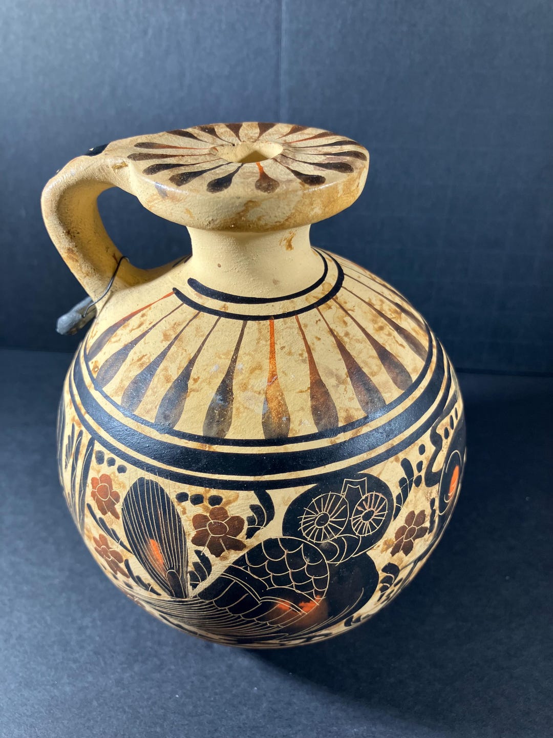 Corinthian Pottery Jug-reproduction - Etsy