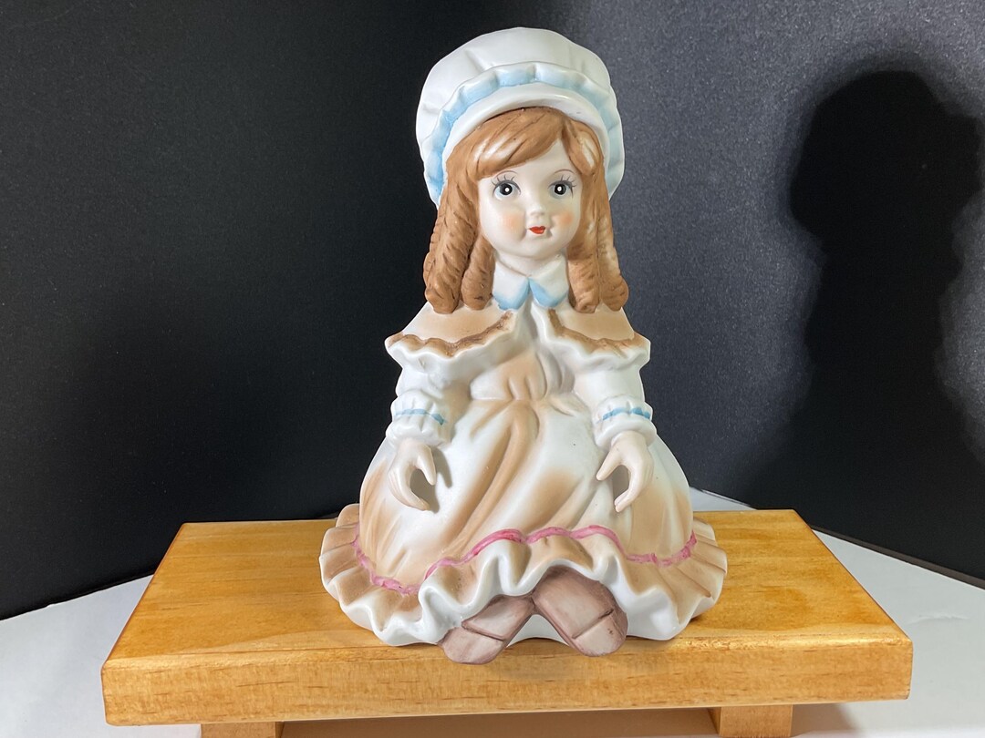 Brinn’s PGH Bisque Victorian Little Girl Figurine - Etsy
