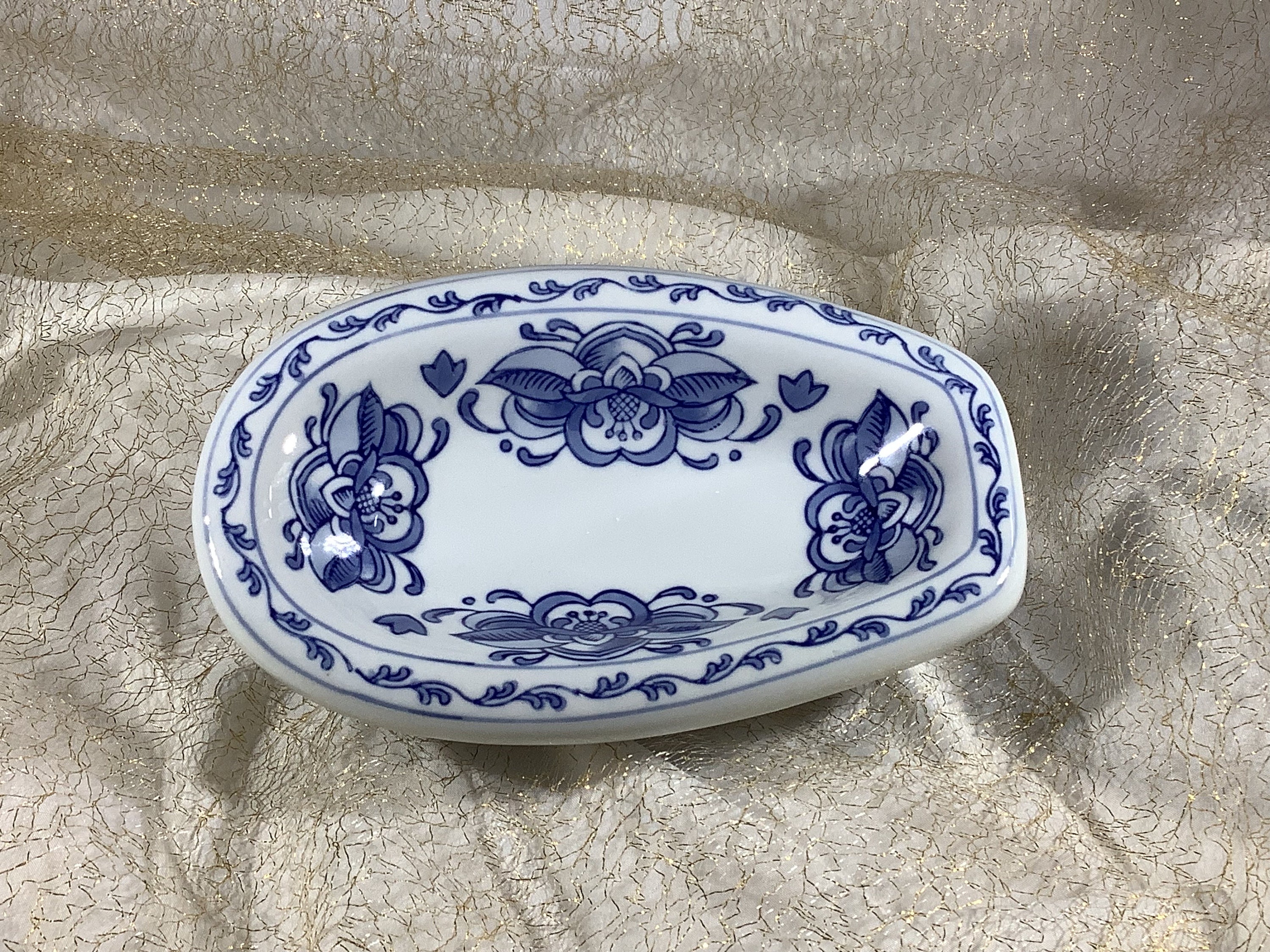 Blue Delft Floral Bathtub Soap Dish - Etsy