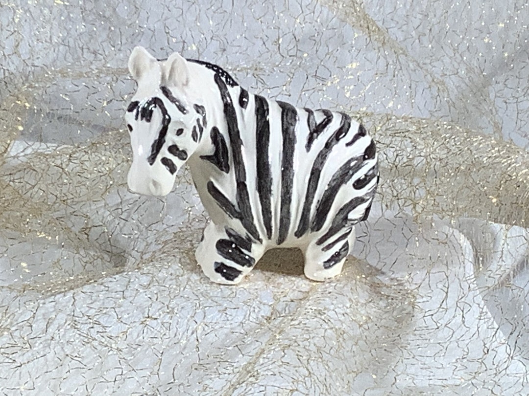 Handmade Pottery Zebra Figurine - Etsy