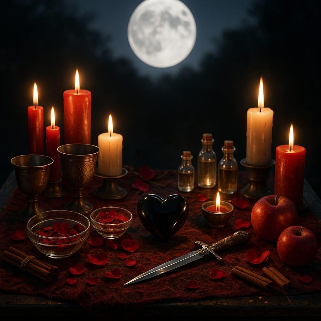 Full Moon Black Magic Love Spell: Obsession, Binding, Domination - Etsy UK