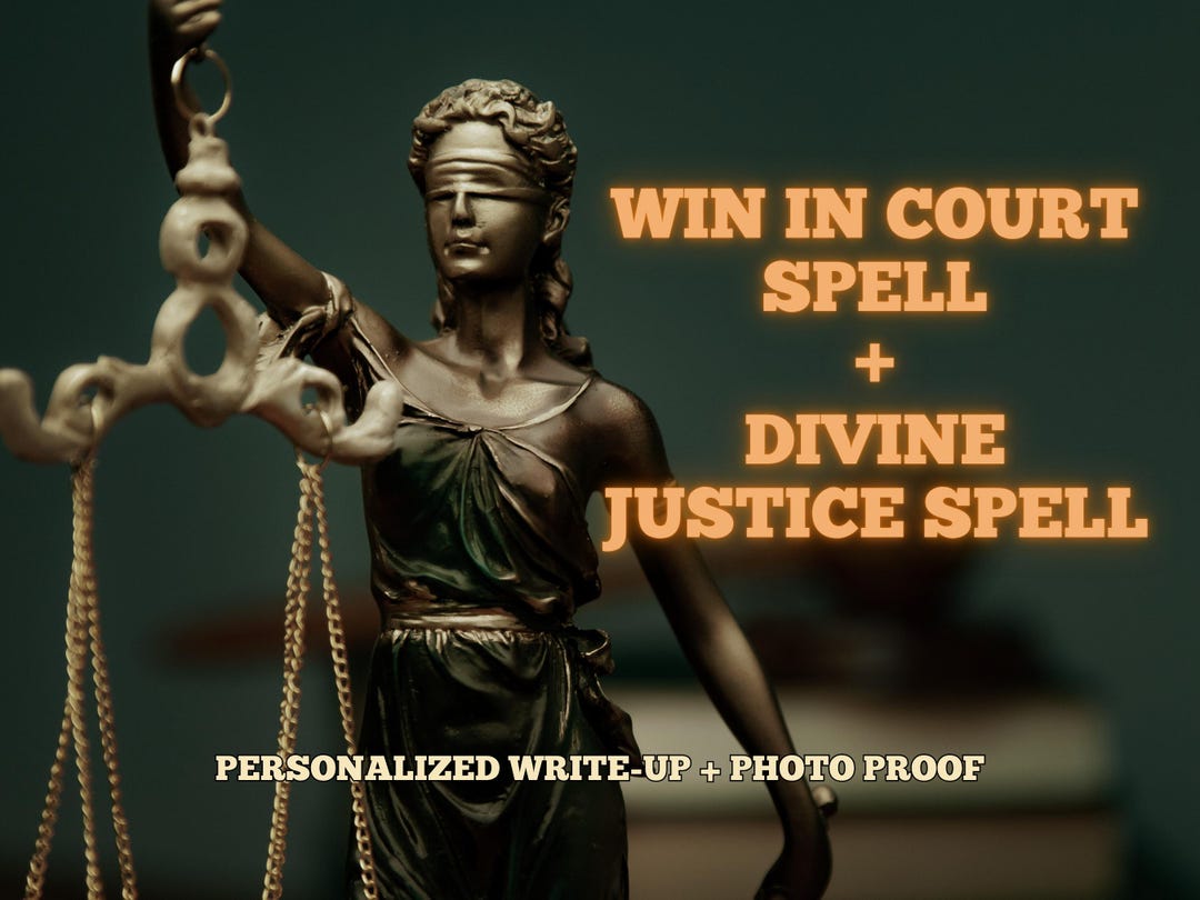 Justice Spell, Win Court Case, Resolve Legal Issues - Etsy Australia