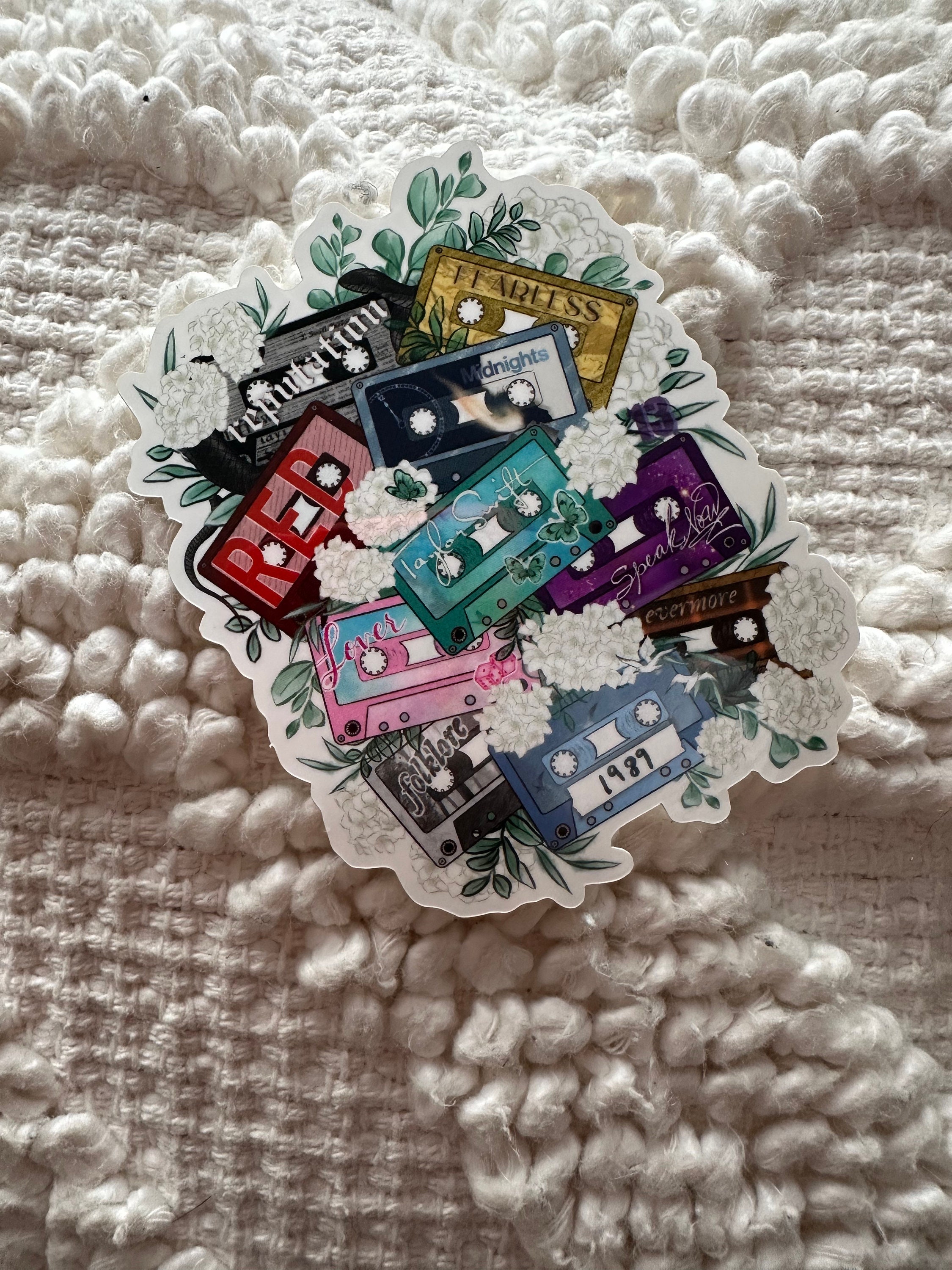 Taylor Swift Inspired Eras Tour Cassette Tapes Vinyl Decal Sticker ...