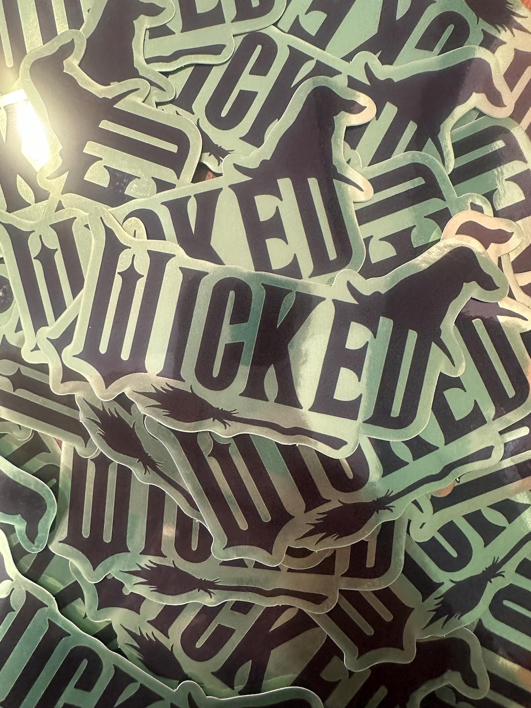 Wicked Inspired Logo Metallic Sticker Decal Broadway Movie Elphaba ...