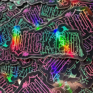 Wicked Inspired Metallic Sticker: Broadway Elphaba Witch Logo - Etsy