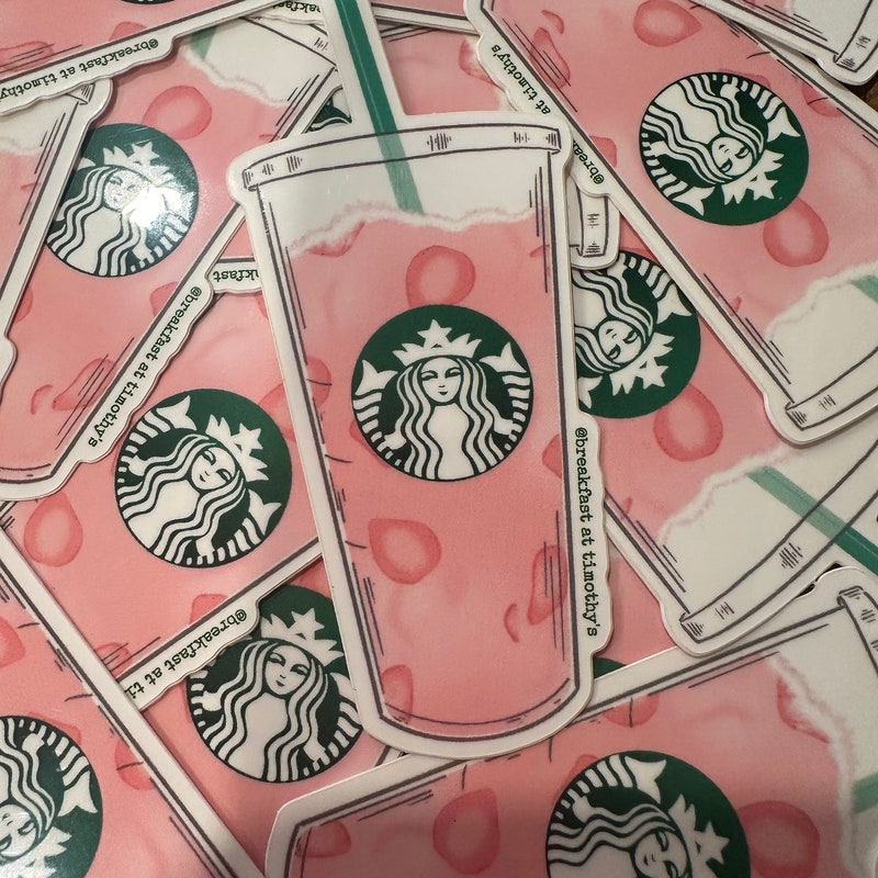 Starbucks Drink Sticker - Etsy