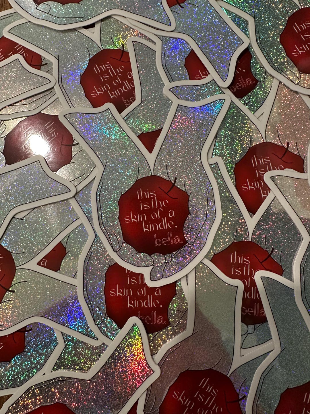 Twilight Inspired Edward Cullen Glitter Vinyl Sticker: Kindle, Laptop ...