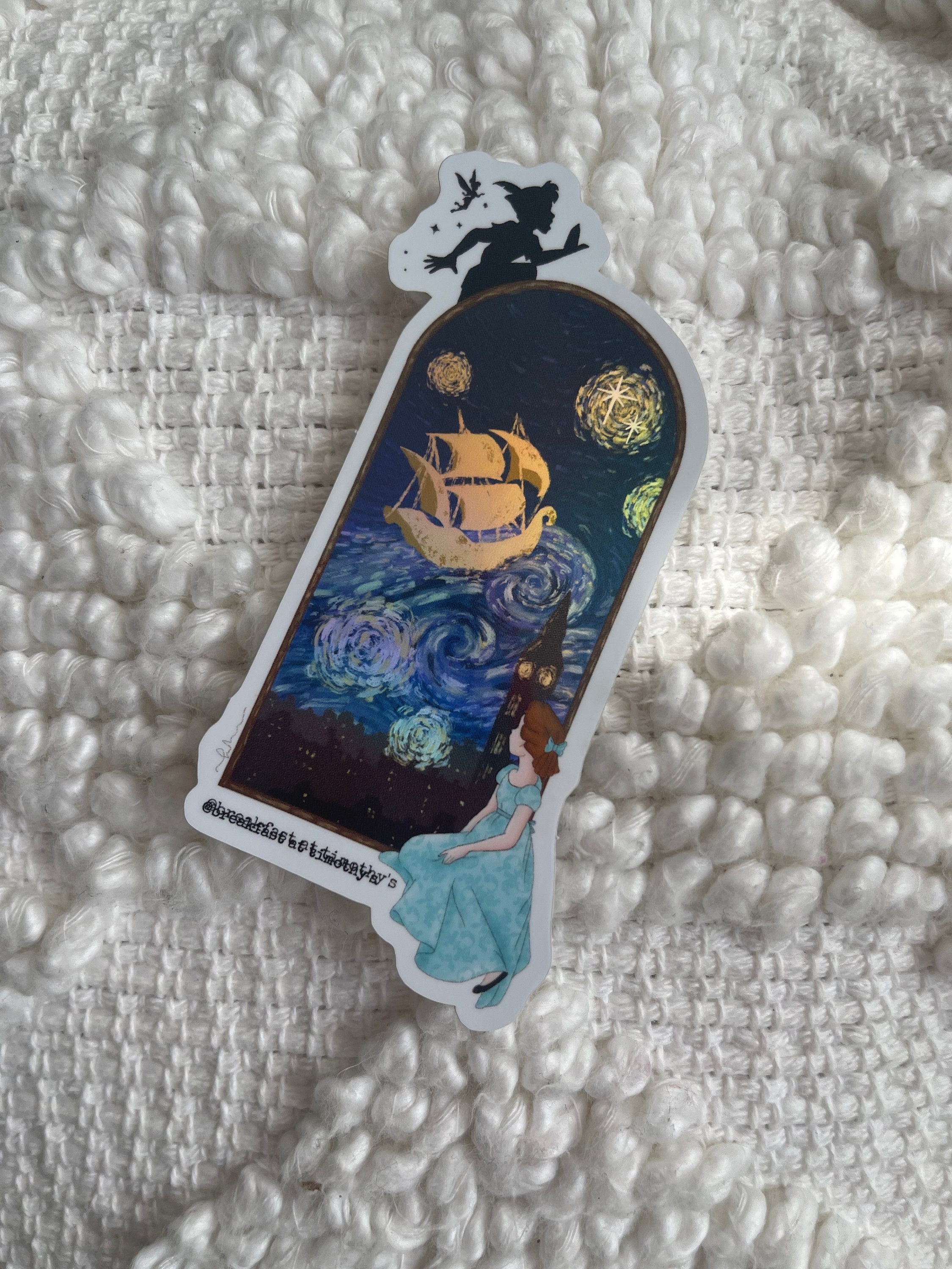 Peter Pan Starry Night Inspired Metallic Vinyl Decal Sticker Magic ...