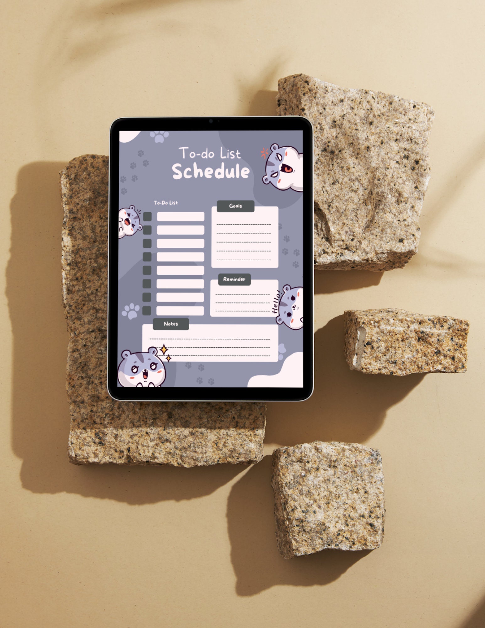 Cute Printable to Do List | A4 Checklist, Organizer List, Cat ...