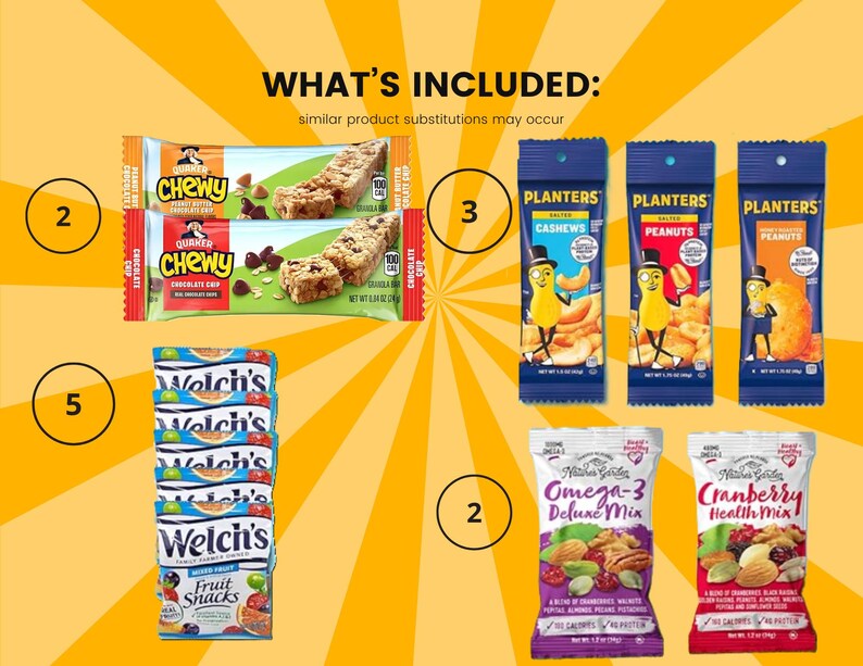 Healthy Snack Variety Box for Adults -deluxe Assortment With Granola ...