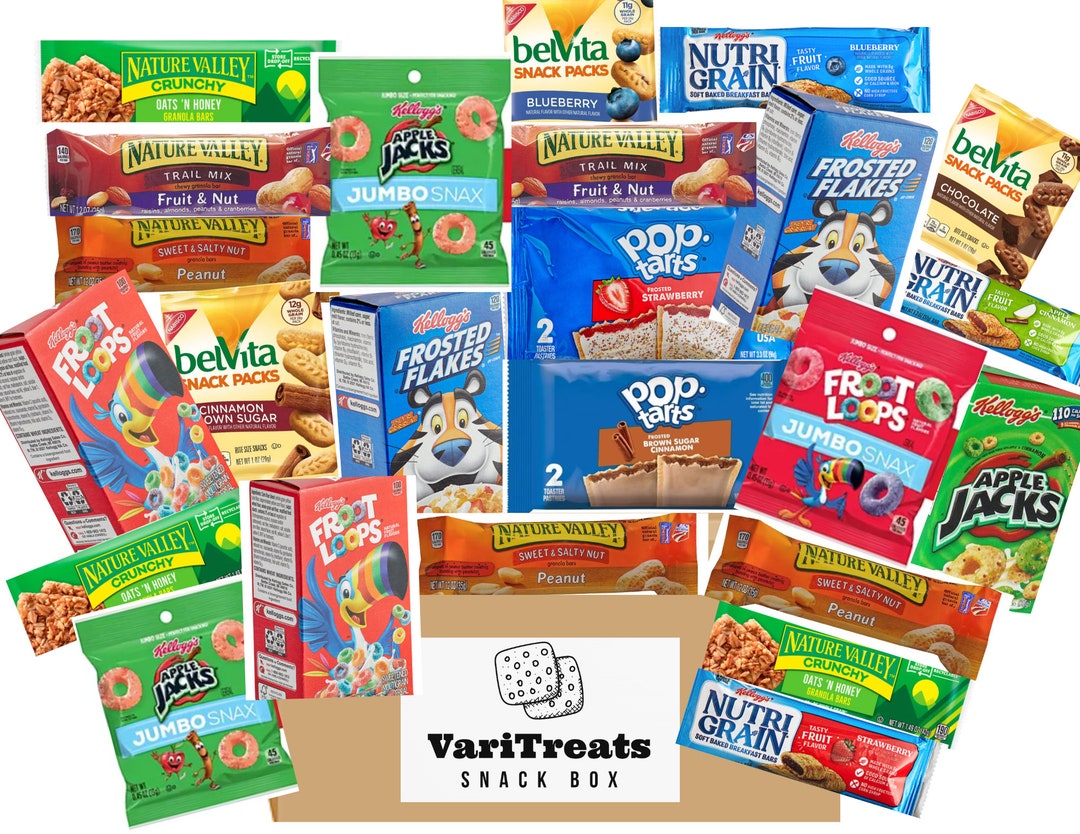 Varitreats Snack Box Ultimate Breakfast Lover Box 24 Delicious Treats ...