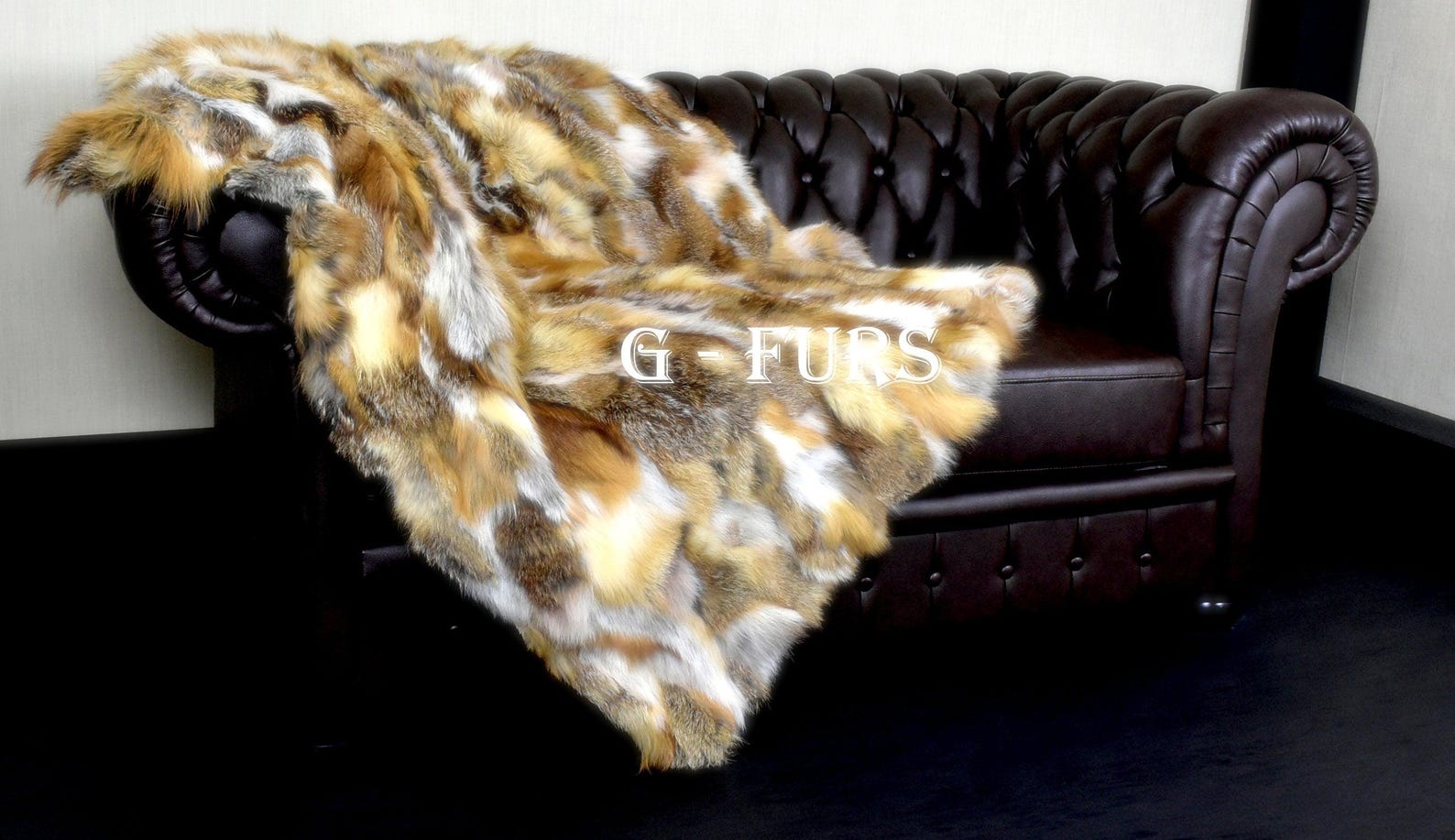 Luxury Real Red Canandian Fox Fur Throw Blanket - Etsy