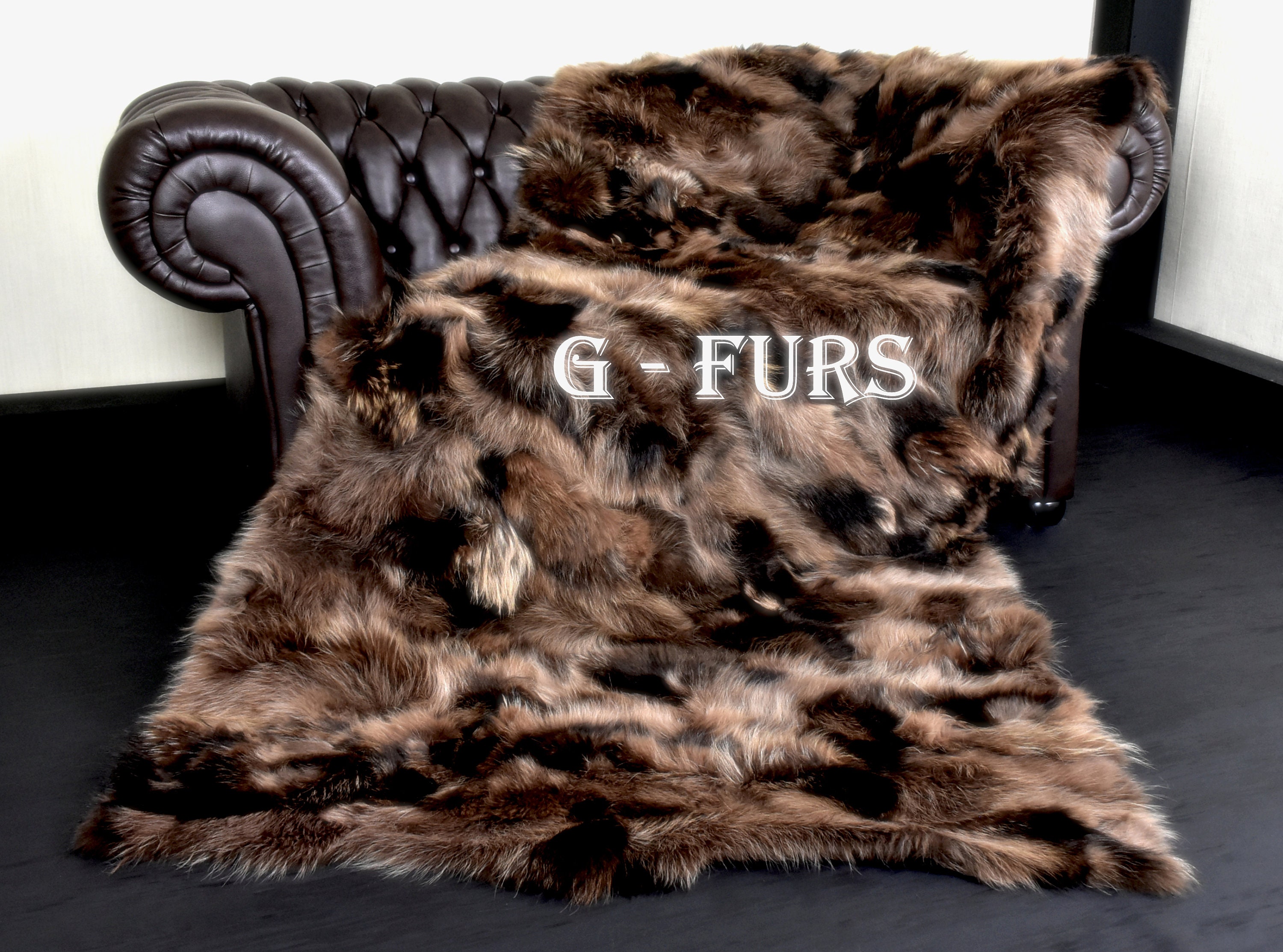 Luxury Real Matilda Fox Fur Throw Blanket - Etsy