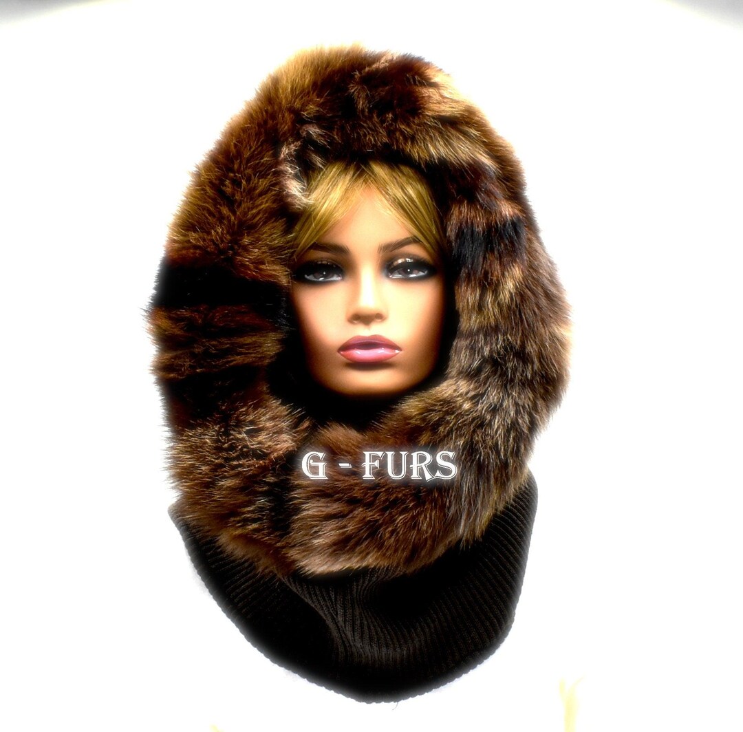 Luxury Brown Fox Fur Neck Warmer – Furmark Certified, Made in Greece - Etsy