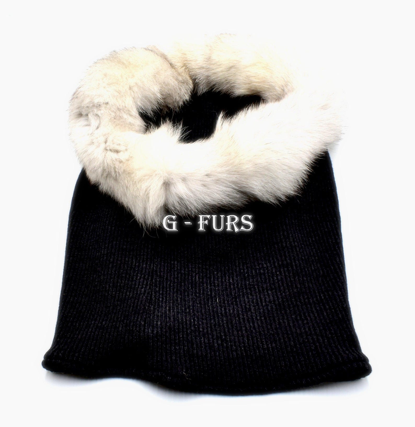 Luxury Real Fox Fur Fur Neck Loop Collar in Shadow Super Warm and Super ...