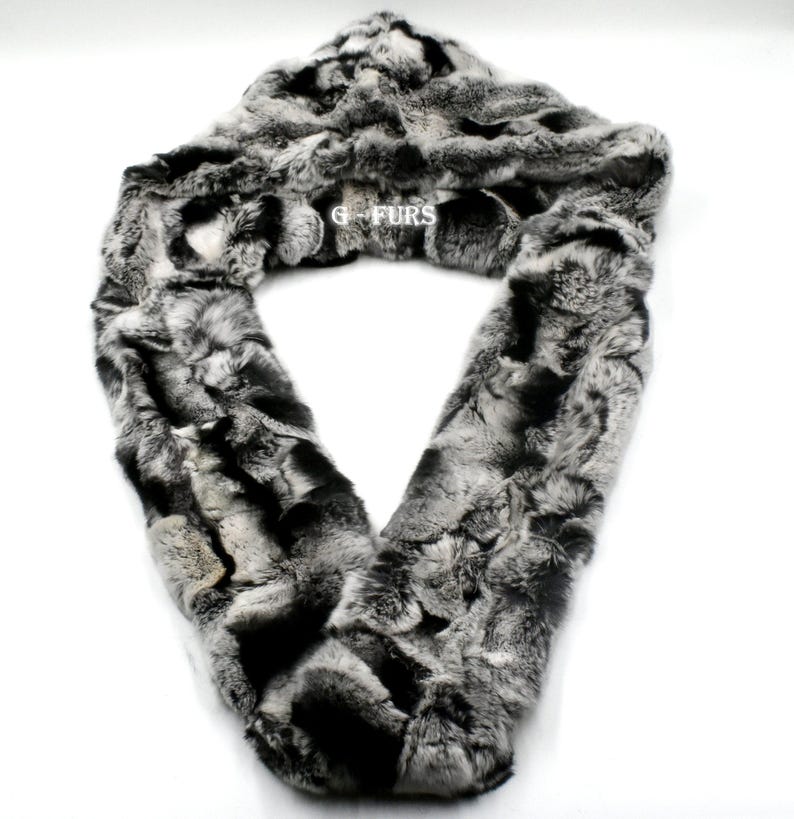 Luxurious Scarf With Hood - Super Warm and Super Soft in Chinchilla - Etsy