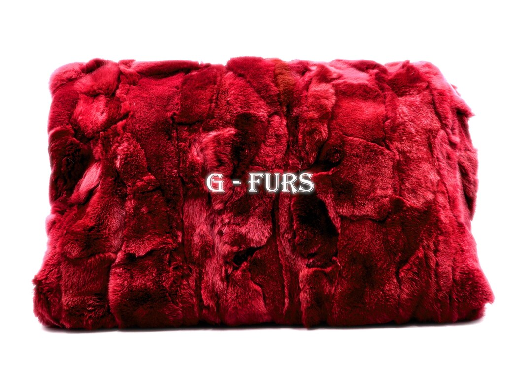 Luxury Real Red Rex Rabbit Fur Pillowcase/cushion - Etsy