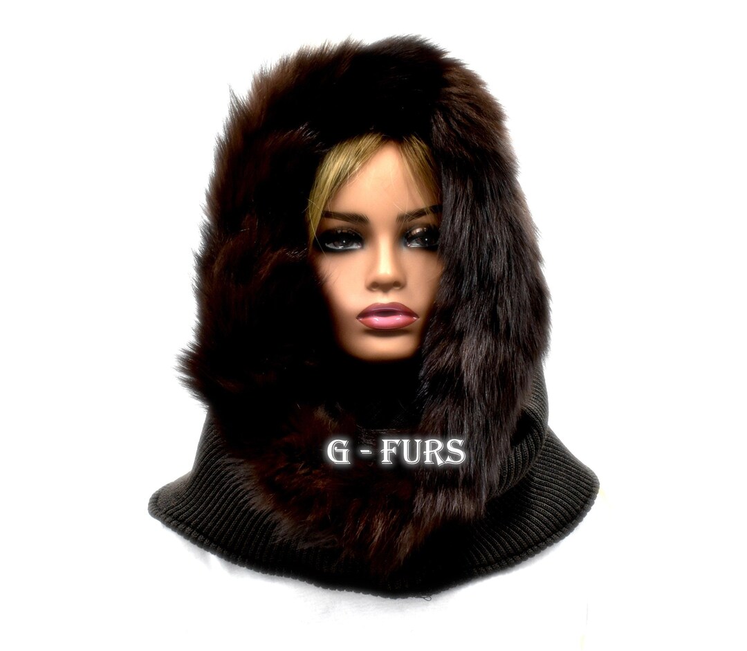 Luxury Brown Fox Fur Neck Warmer - Super Soft Collar - Etsy