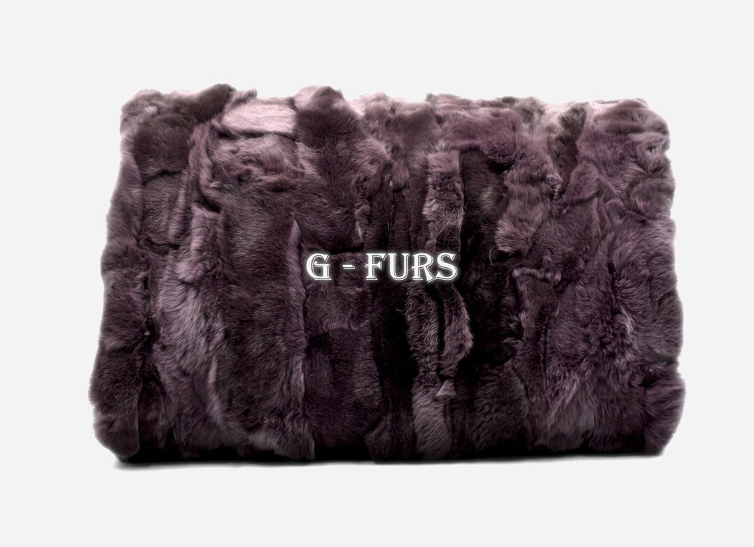 Luxury Real Ebony Brown Rex Rabbit Fur Pillowcase/cushion - Etsy
