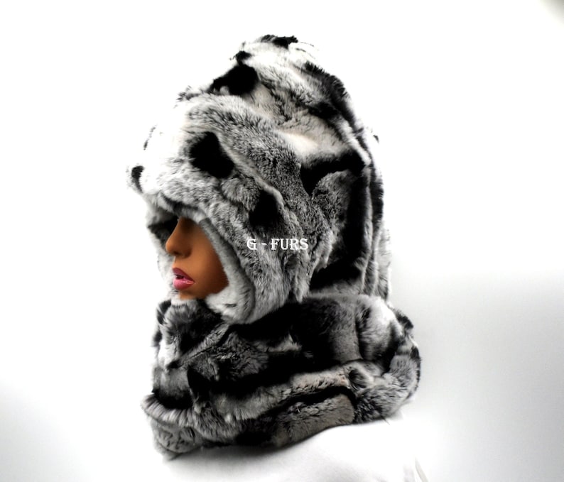 Luxurious Scarf With Hood - Super Warm and Super Soft in Chinchilla - Etsy