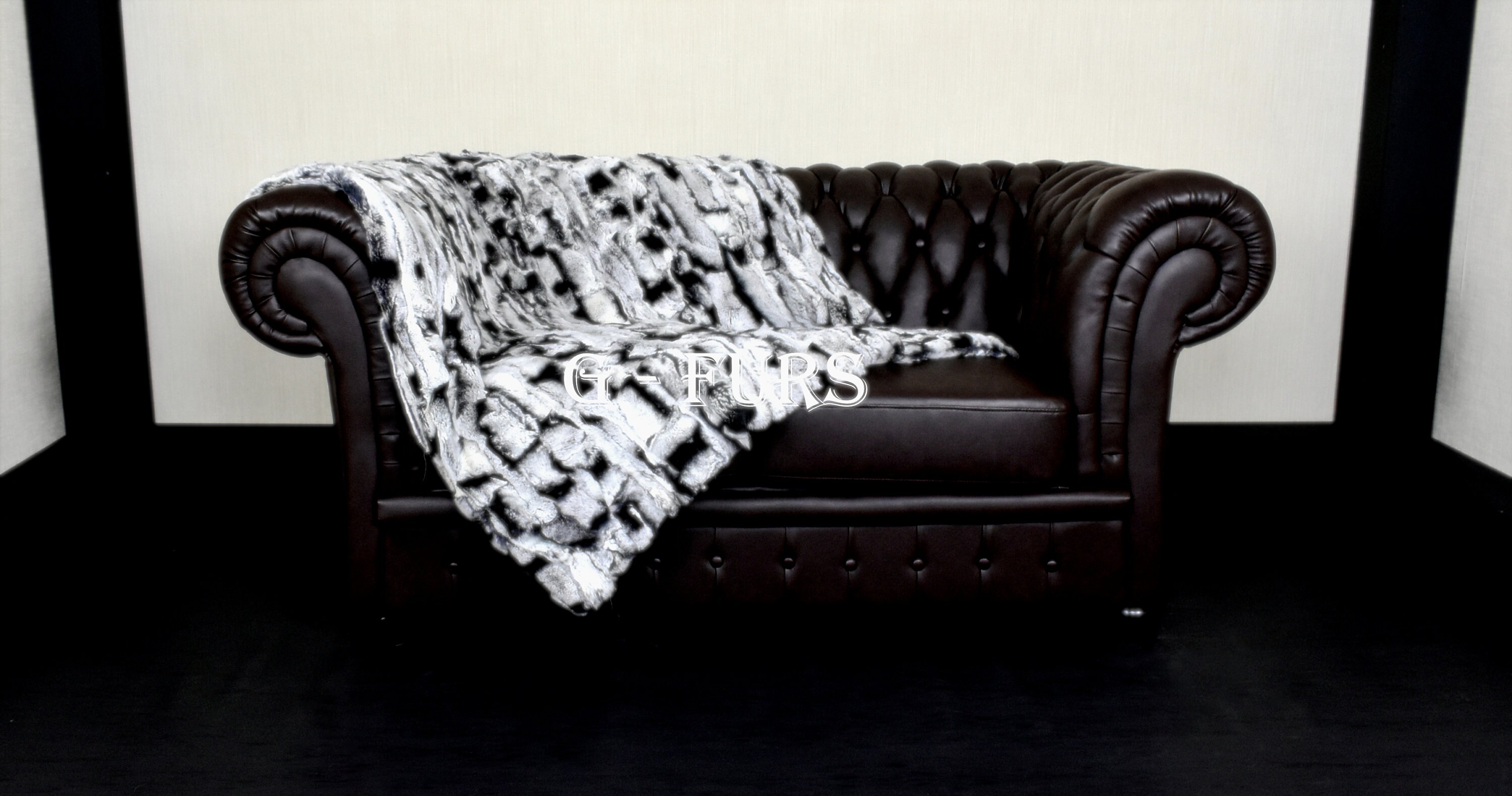 Luxury Real Double Sided Chinchilla Rex Rabbit Fur Throw Blanket - Etsy