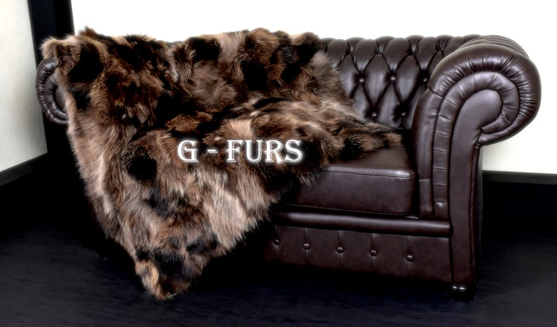 Luxury Real Matilda Fox Fur Throw Blanket - Etsy