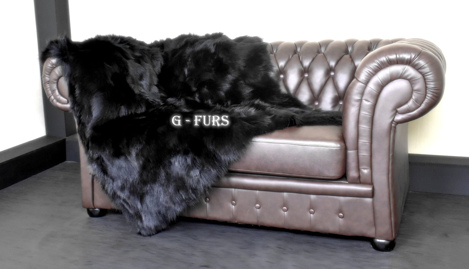 Luxury Real Black Fox Fur Throw Blanket - Etsy