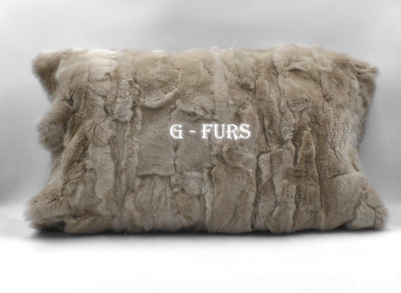 Luxury Real Brown Rex Rabbit Fur Pillowcase/cushion - Etsy