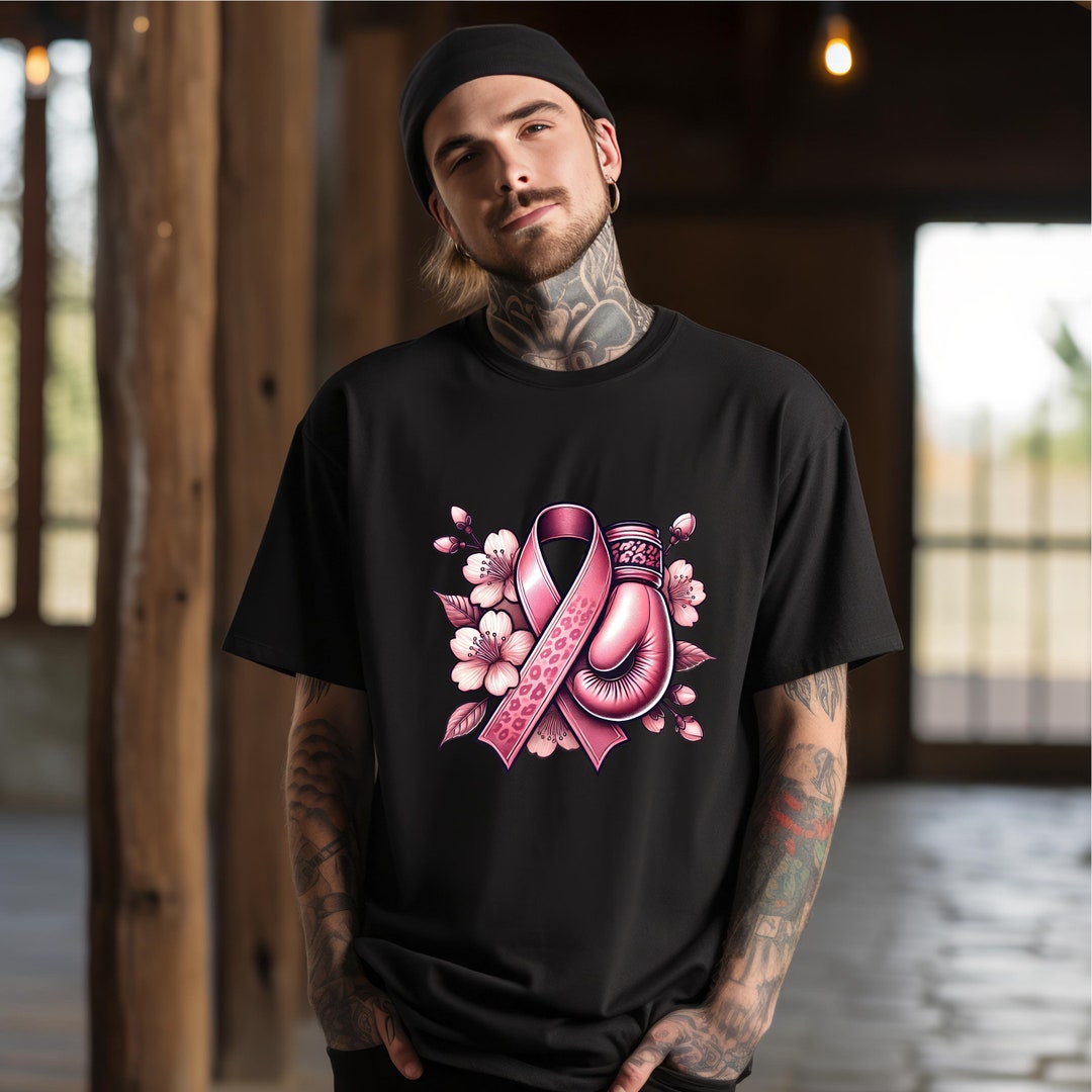 Boxing Gloves T-shirt. Fight Breast Cancer With Strength - Etsy