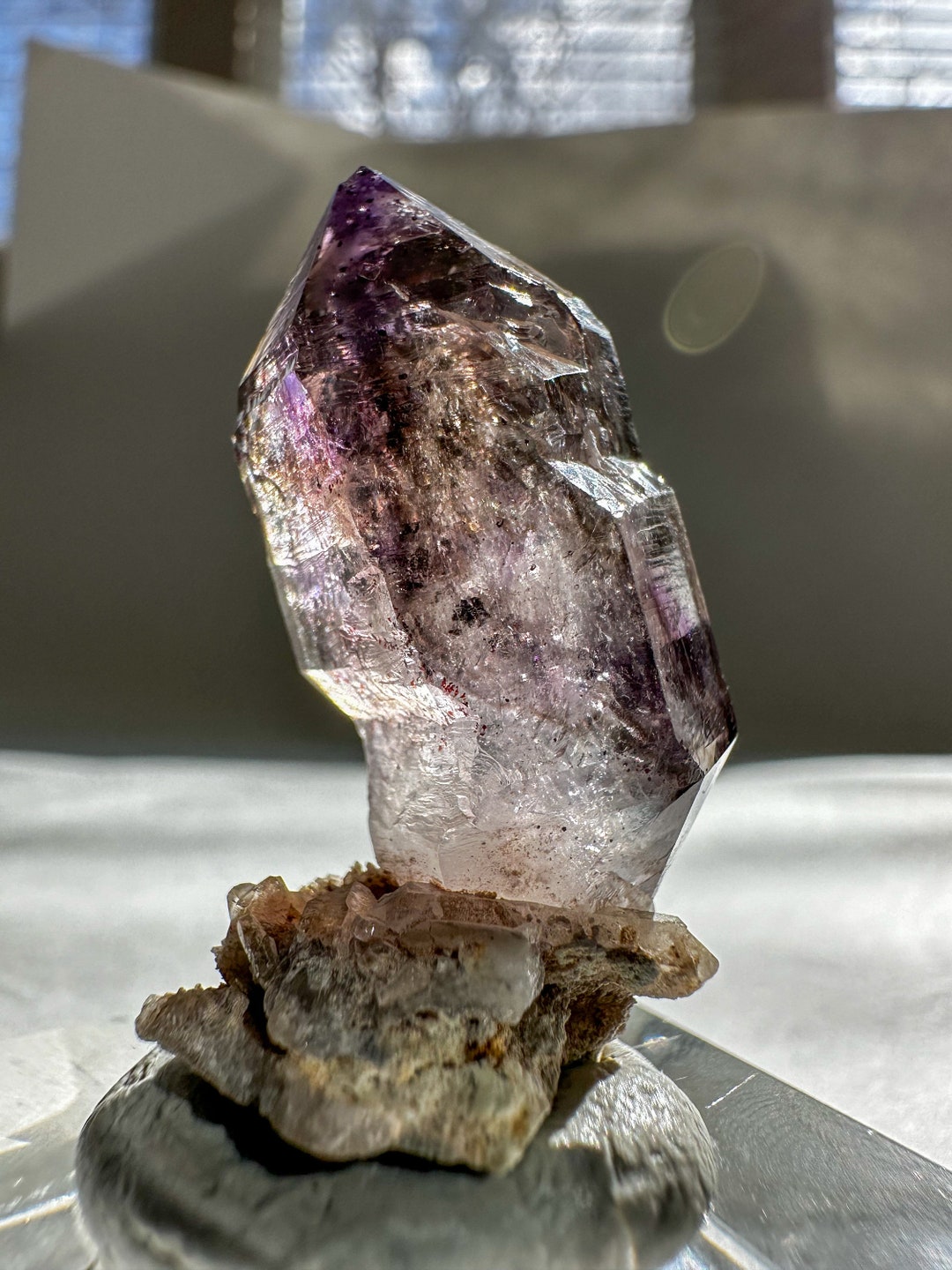 11.27g Namibian Amethyst Scepter W/matrix, Self-standing - Etsy