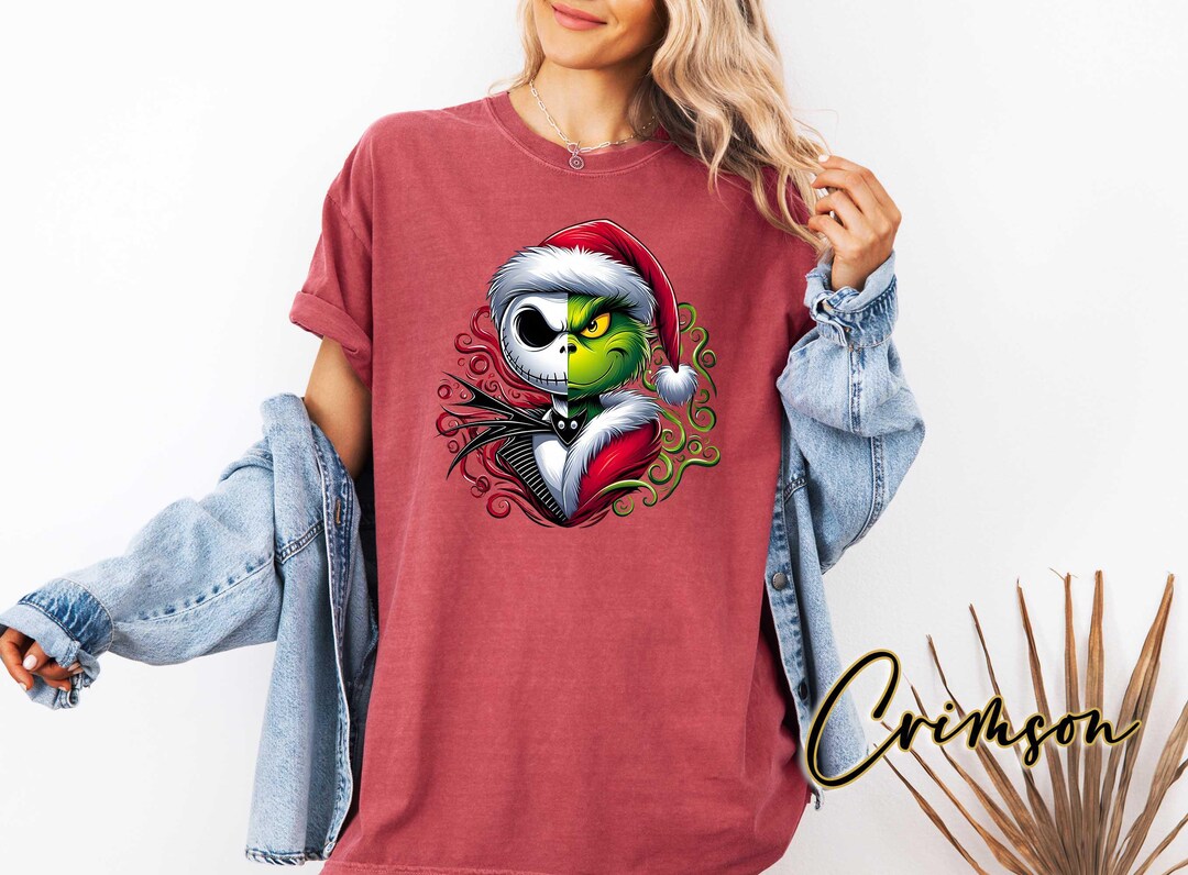 Grinch Jack Skeleton T-shirt, Nightmare Before Christmas Shirt ...