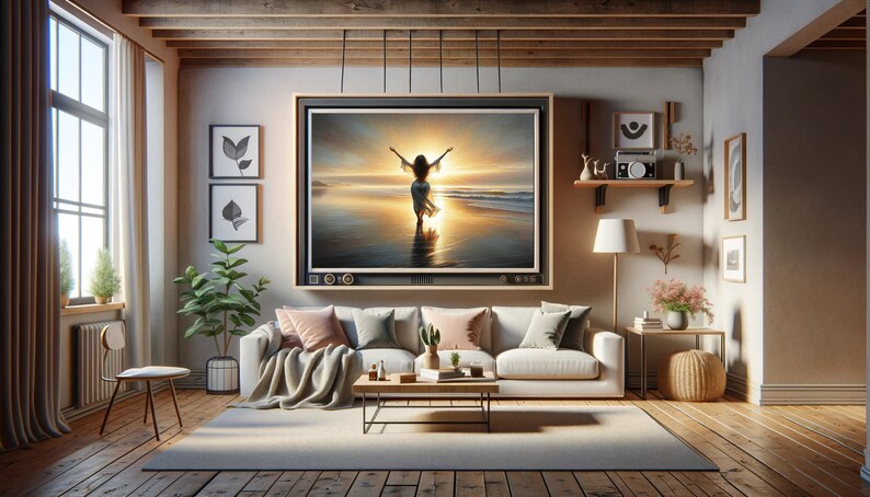 Digital - Embrace of the Sun - Digital Seascape Painting - Etsy