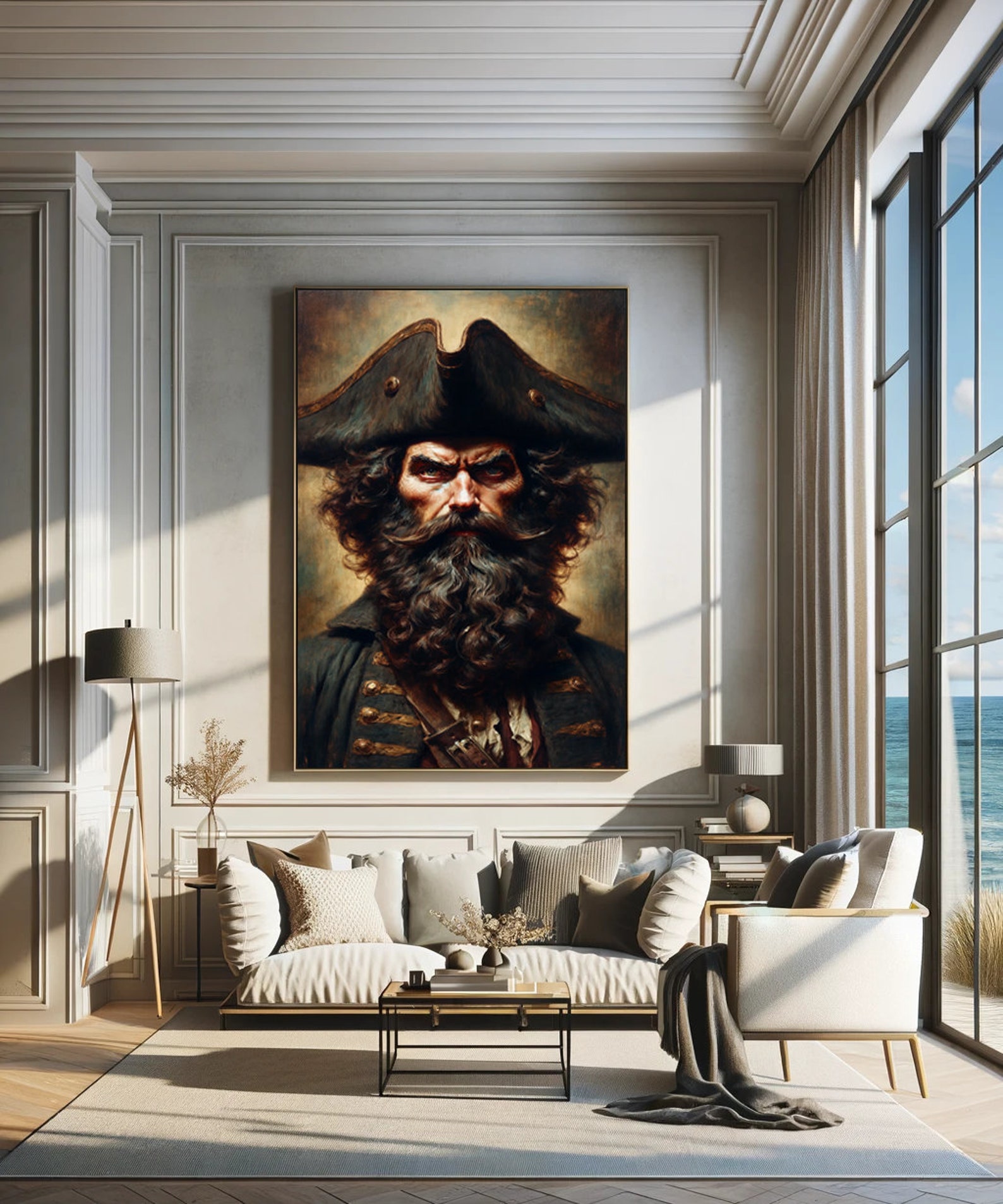 Portrait of the Legendary Blackbeard by Xander Saleh - Digital Print 14 ...
