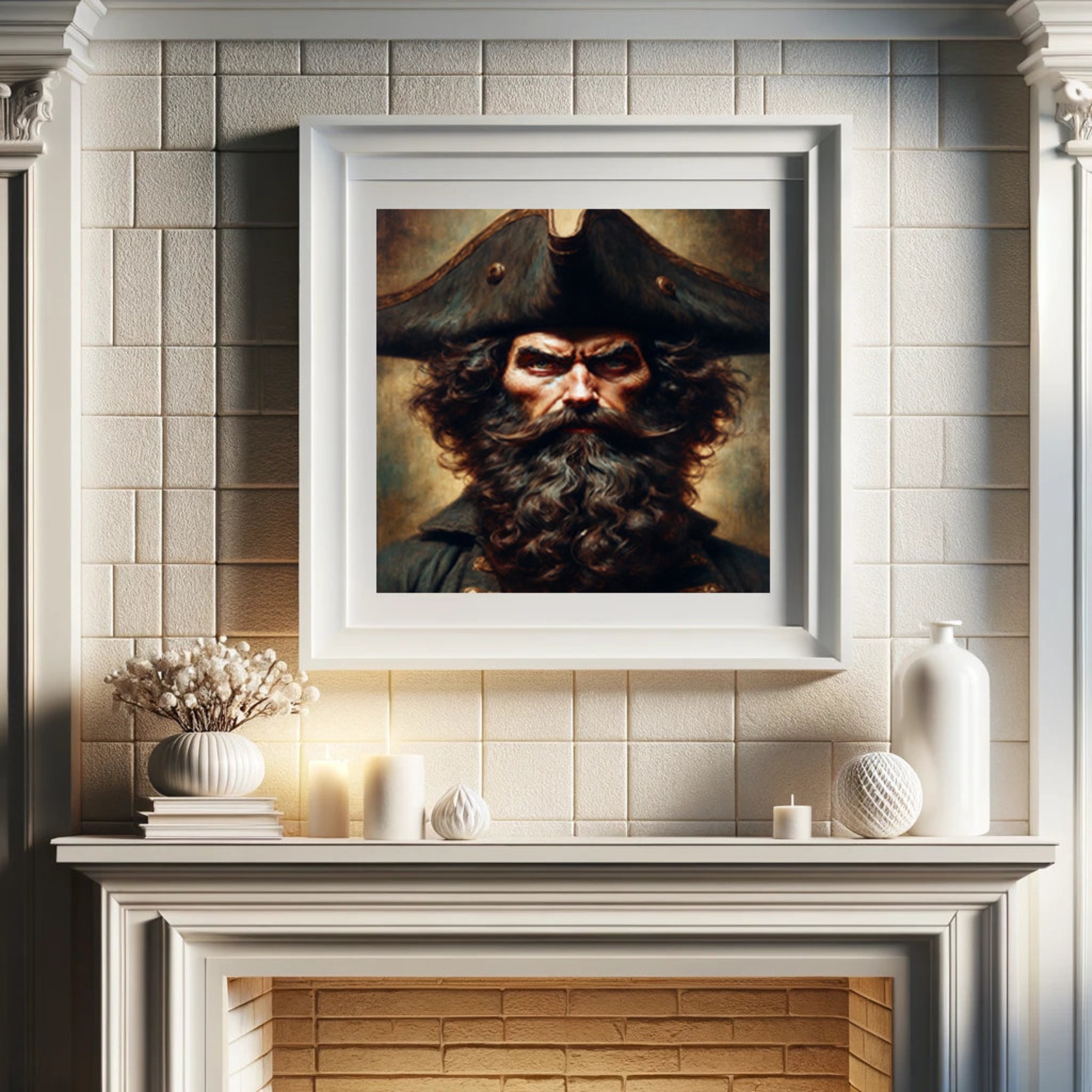 Portrait of the Legendary Blackbeard by Xander Saleh - Digital Print 14 ...
