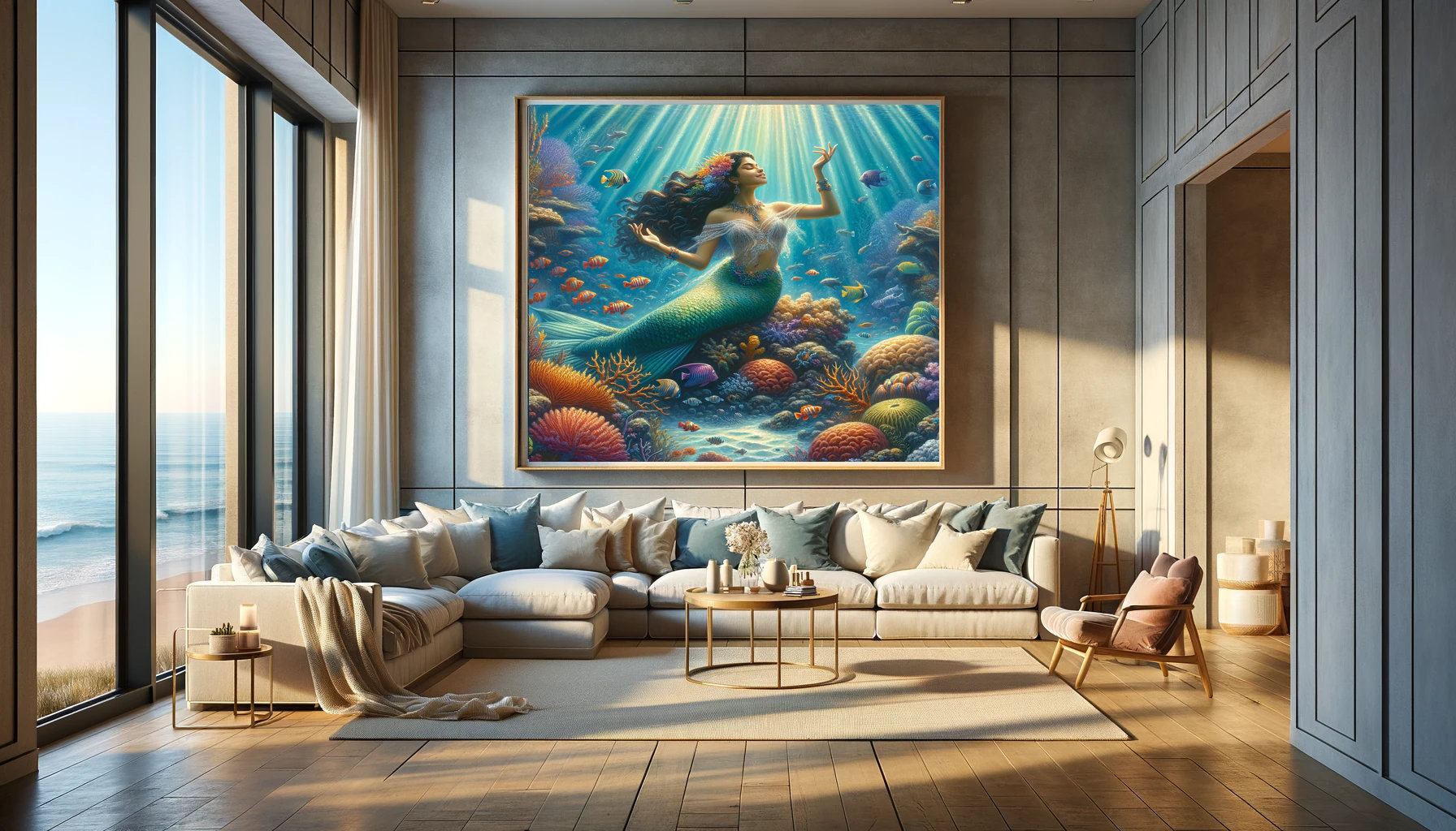 Digital - Sala's Song - the Radiant Latina Mermaid of the Coral Gardens ...