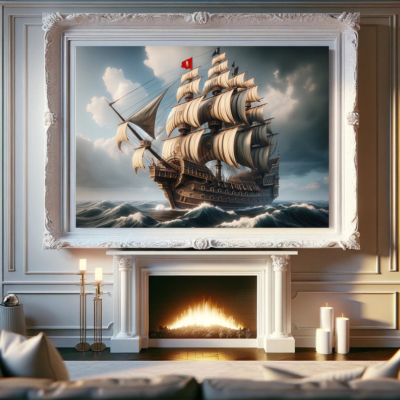 Queen Anne's Revenge: Ocean Majesty - Digital Print - Etsy