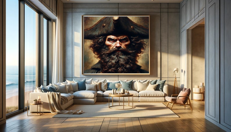 Portrait of the Legendary Blackbeard by Xander Saleh - Digital Print 14 ...