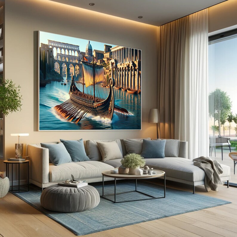 Roman Galley: Power and Splendor of Ancient Rome - Digital Print 24.89 ...