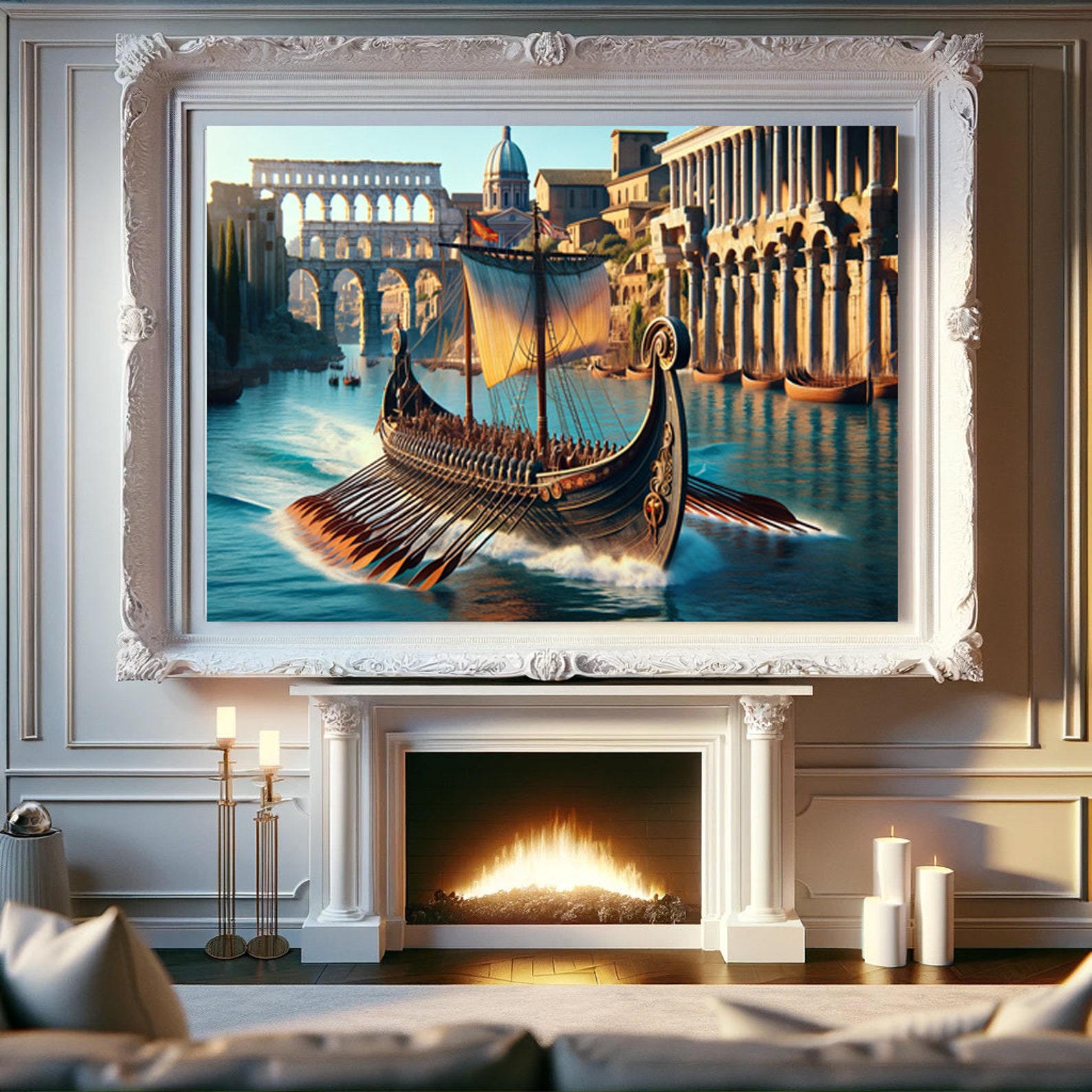 Roman Galley: Power and Splendor of Ancient Rome - Digital Print 24.89 ...