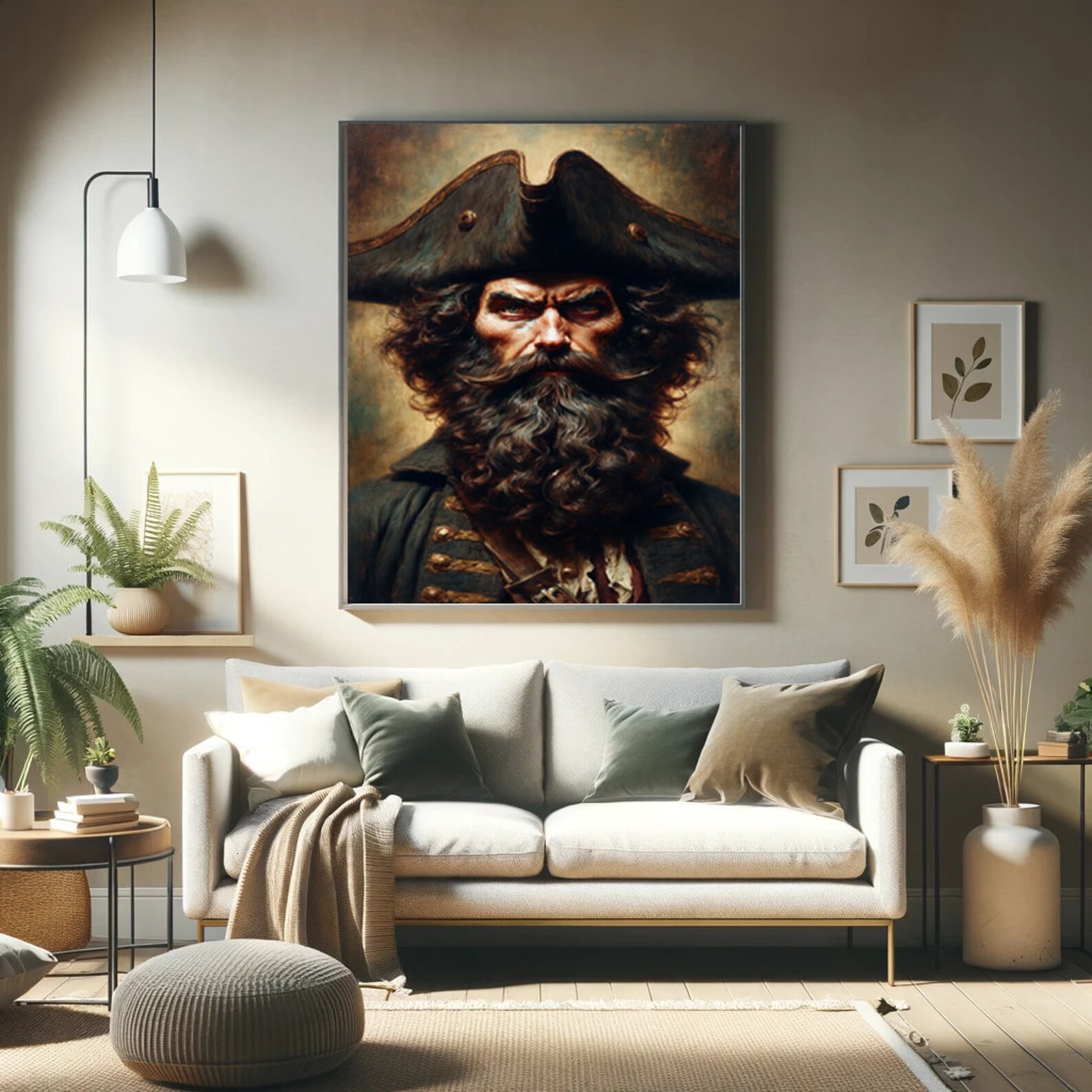 Portrait of the Legendary Blackbeard by Xander Saleh - Digital Print 14 ...