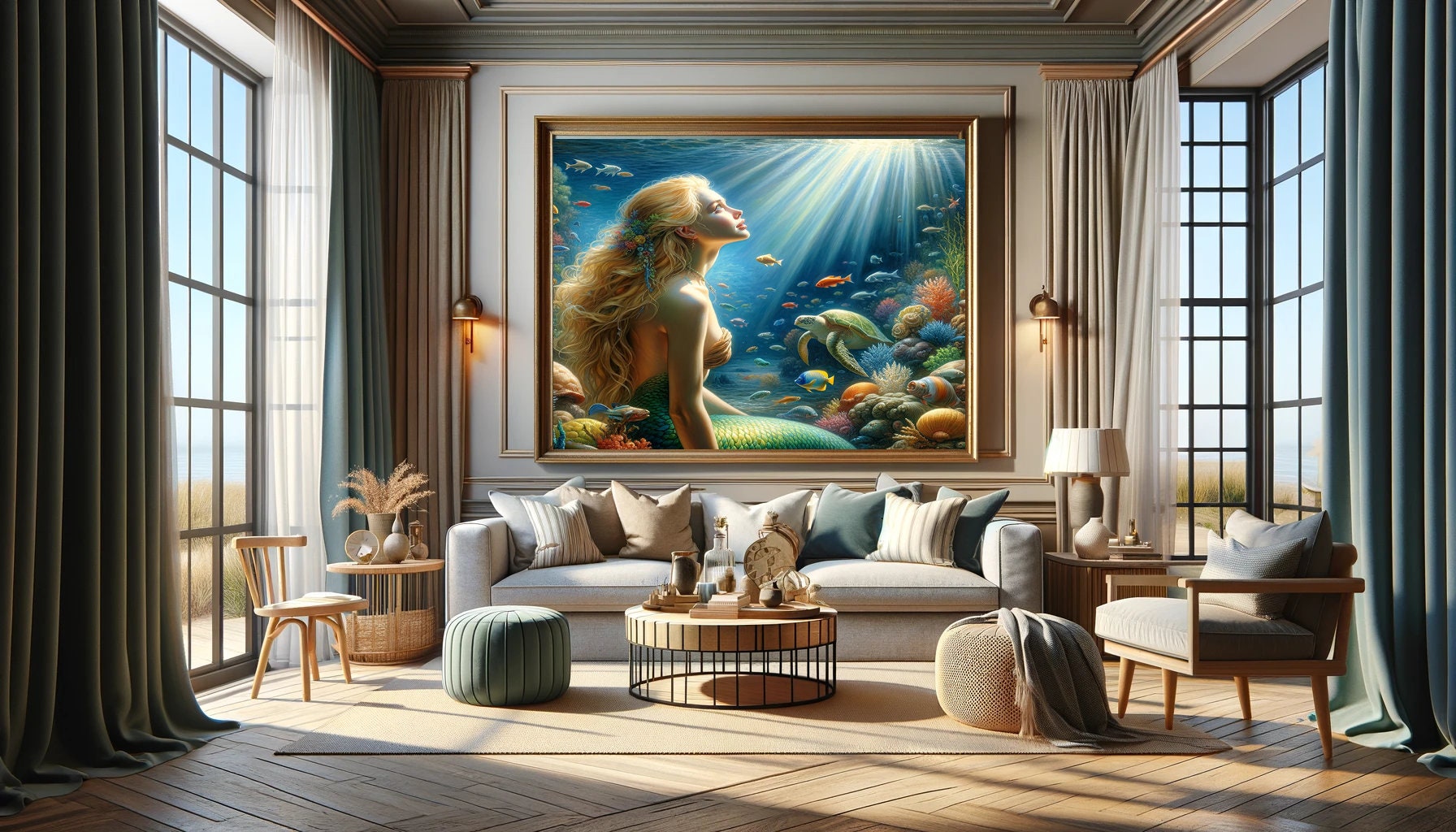 Digital - Sunbeam Serenade: Mermaid's Underwater Realm - Digital ...