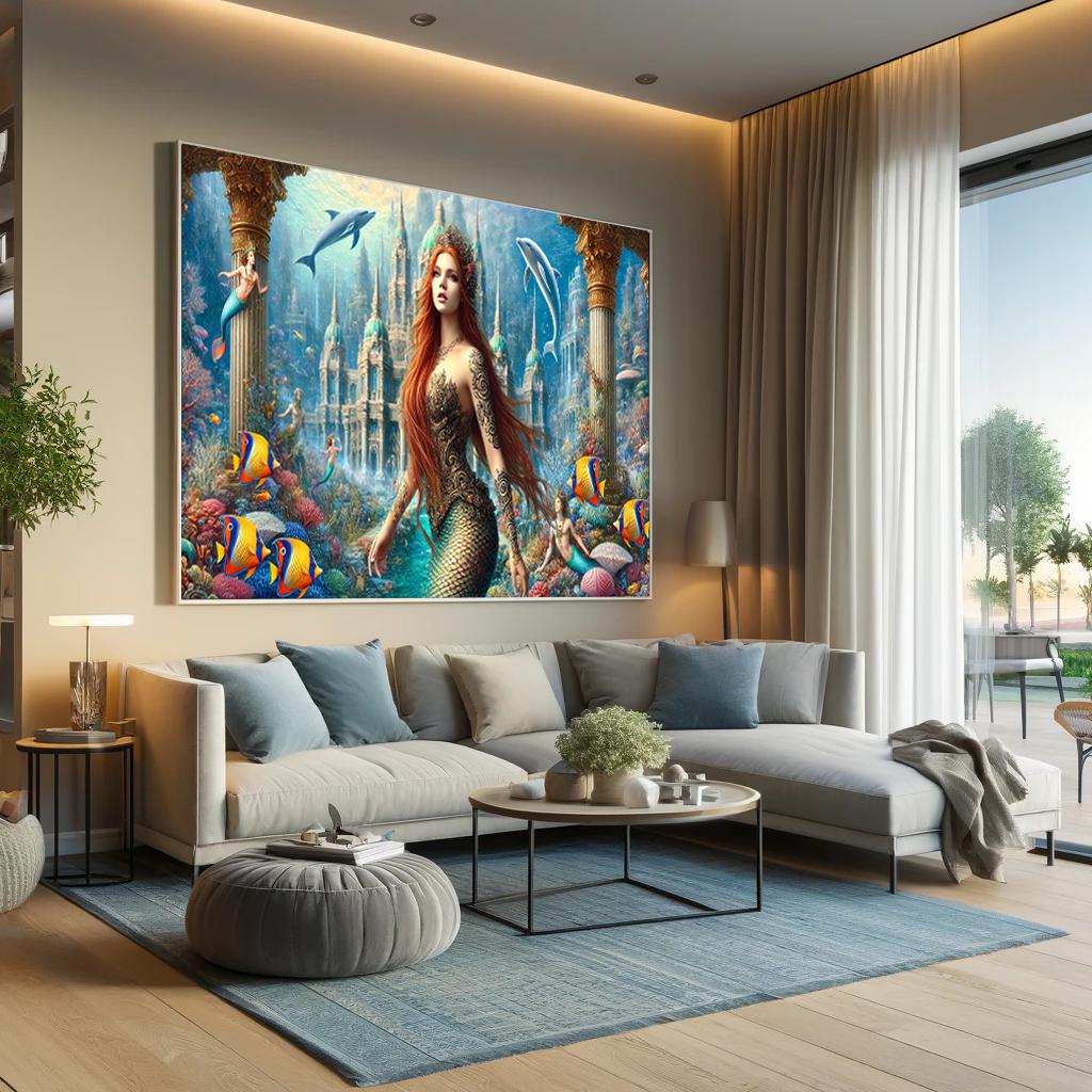 Princess Casey of Atlantis - Digital Art Print (24.9 X 14.2, 300 DPI ...
