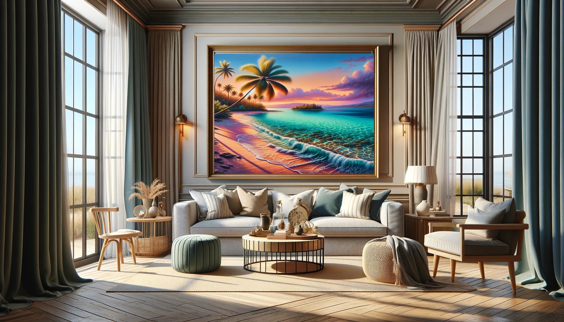 Digital Caribbean Sunset Serenity Puerto Rican Beach Digital Print 14.222 X 14.222 - Etsy