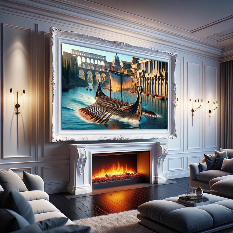 Roman Galley: Power and Splendor of Ancient Rome - Digital Print 24.89 ...